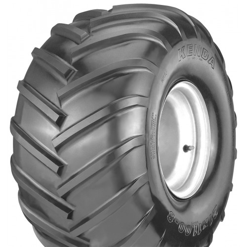 Roue complète coté gauche - Kenda K472 Chevron Bar - 24x12.00-12 TL 4PR 99A3 / Jante acier 10 ...